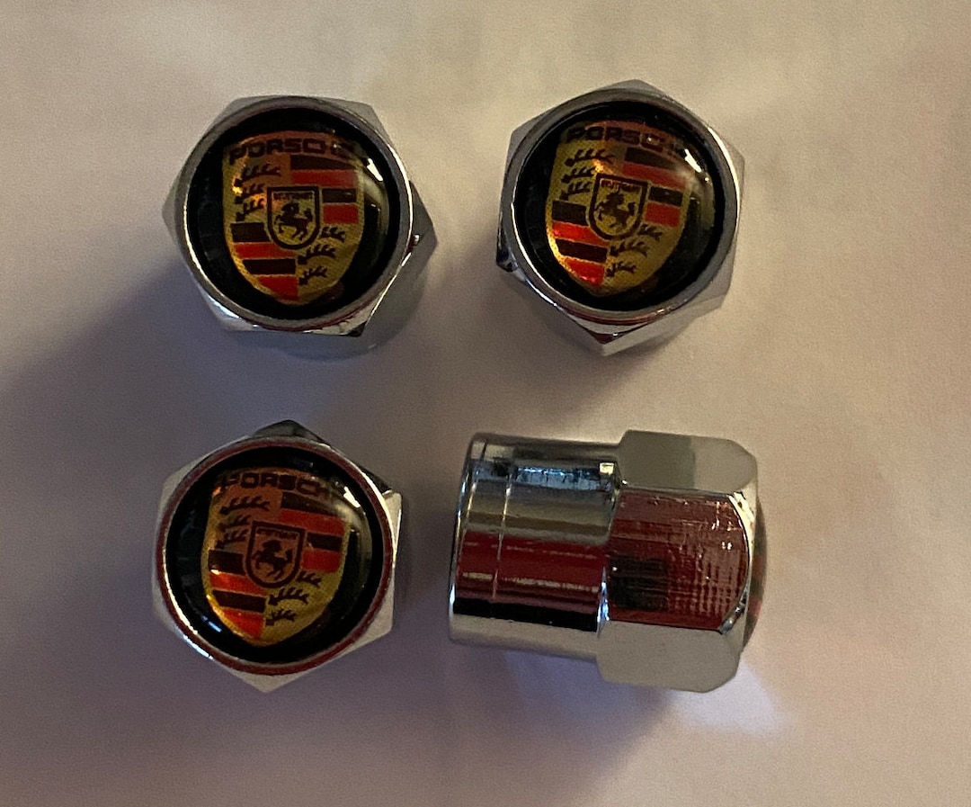 Chrome Porsche Valve/dust Caps. Set of 4. Always Posted Same or Next ...