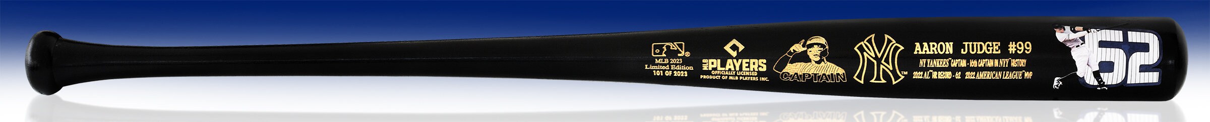 Aaron Judge NY Yankee Captain Black Art Bat - Etsy