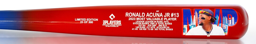 Ronald Acuna Jr 2023 MVP Extremum Art Bat - Etsy