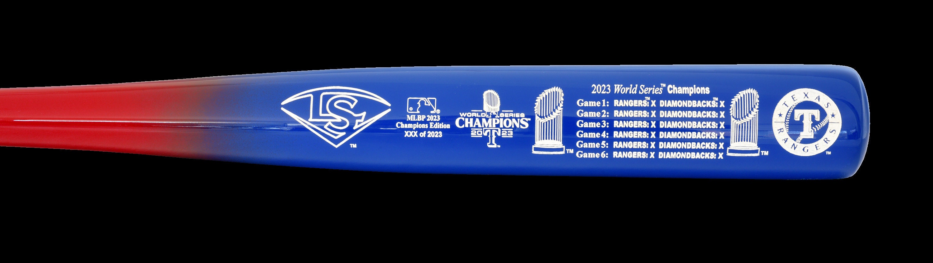 Texas Rangers 2023 WS Champions Louisville Slugger Extremum Bat - Etsy