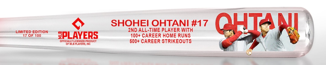Shohei Ohtani MLB Records Chrome Splash Art Bat - Etsy