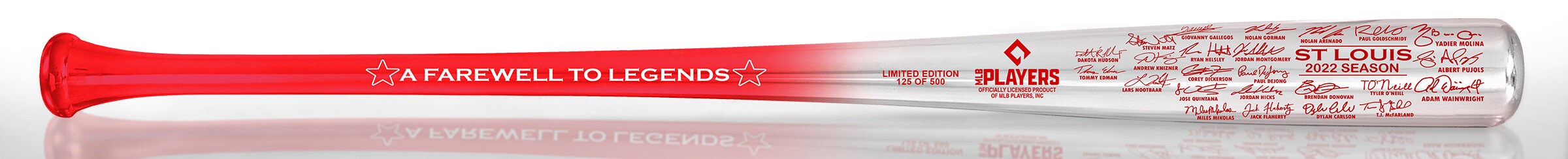 St. Louis Farewell to Legends 2022 Team Signature Chrome Splash Bat - Etsy