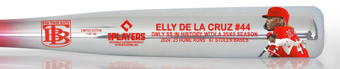 Elly De La Cruz First SS With a 25 HR 65 SB Season Chrome Splash Bat - Etsy