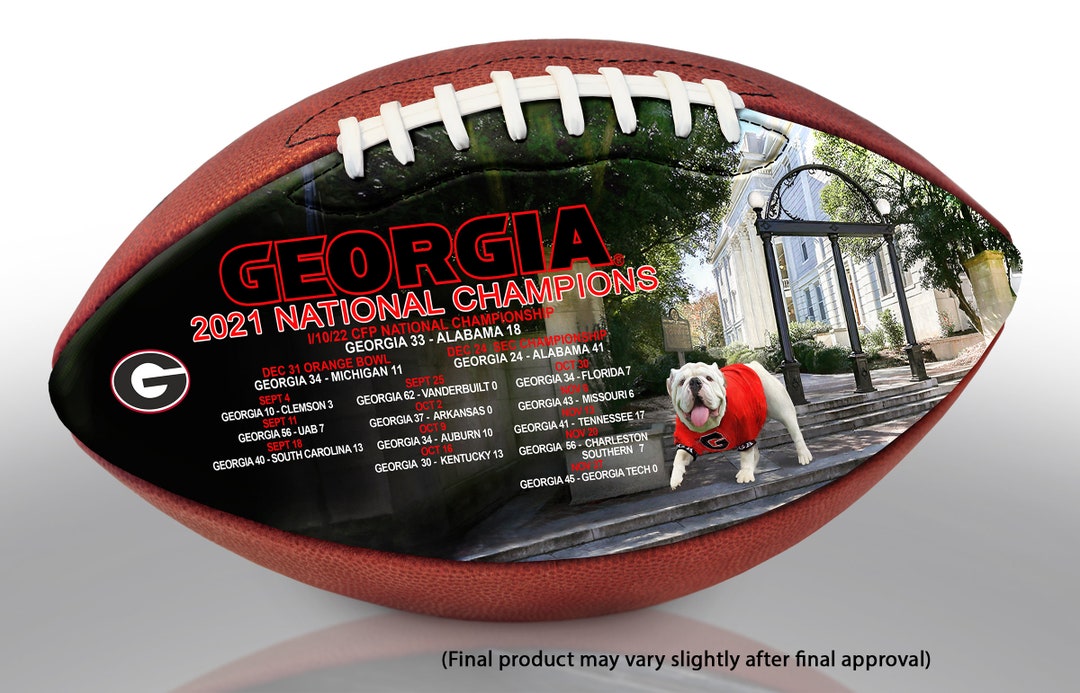 Georgia Victory on Campus National Champions Art Football - Etsy