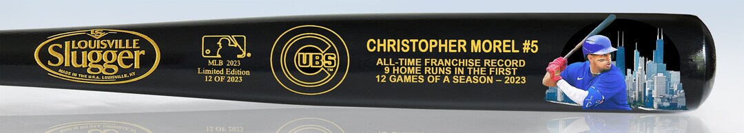 Christopher Morel Signed Franchise Home Run Record LS Bat - Etsy