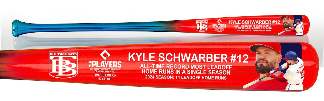 Kyle Schwarber MLB Record Most Leadoff Hrs in a Season Chrome Splash ...