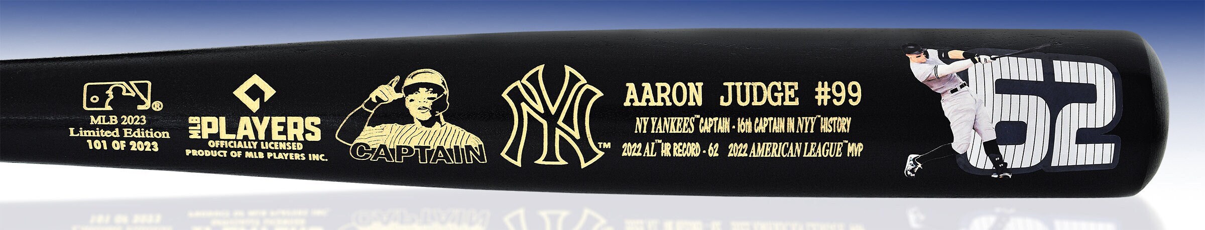 Aaron Judge NY Yankee Captain Black Art Bat - Etsy