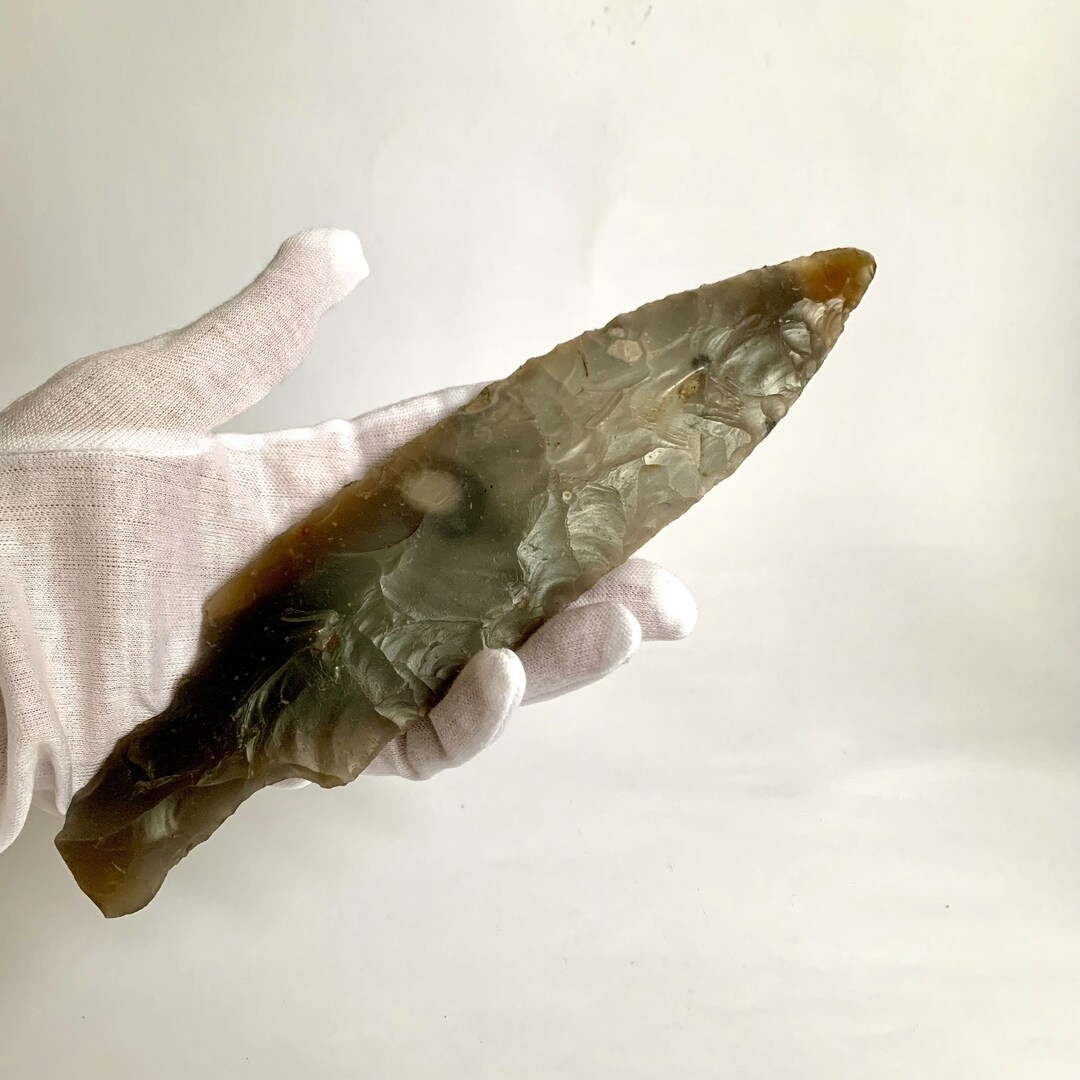 Stone Tip. Ancient Artifact. A Rare Find. Flint Tip.large Ancient Tip ...