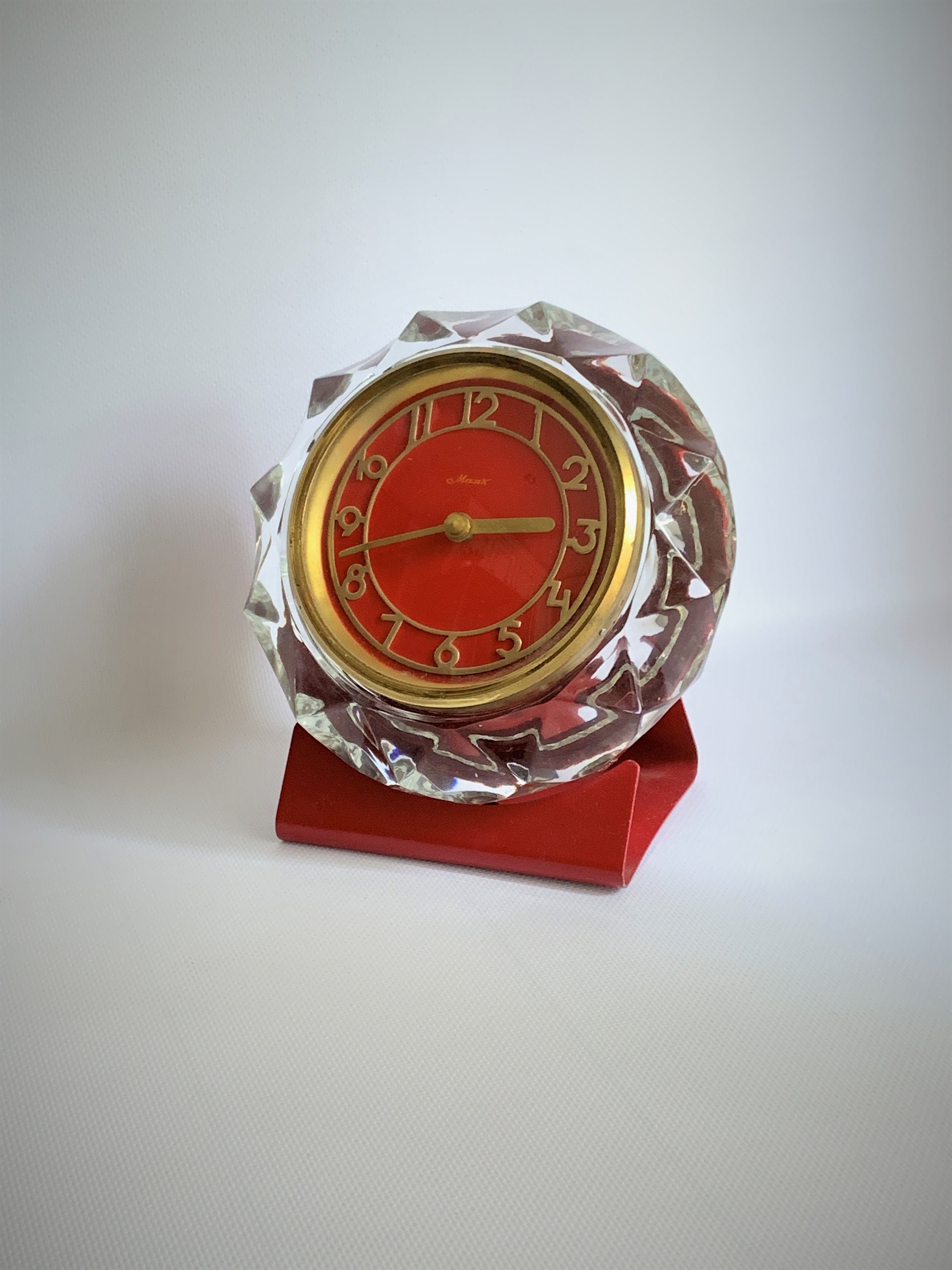 Vintage Old Mechanical Table Mantel Clock of the Mayak Factory - Etsy