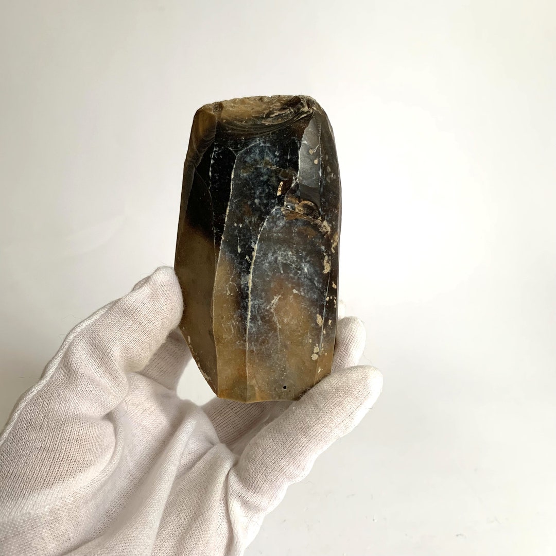 Ancient Core. Real Neolithic Stone. Ancient Stone. Neolithic Artifact ...