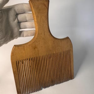 Antique Primitive Old Wooden Weaving Loom Part COMB. Wool Spinning Tool ...