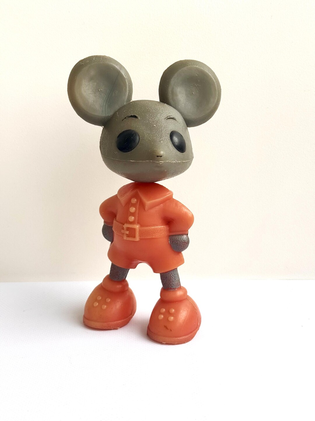 Vintage Soviet Toy Mouse. Orange Plastic Children's Toy From the USSR ...