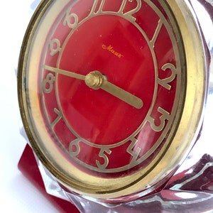 Vintage Old Mechanical Table Mantel Clock of the Mayak Factory From the ...