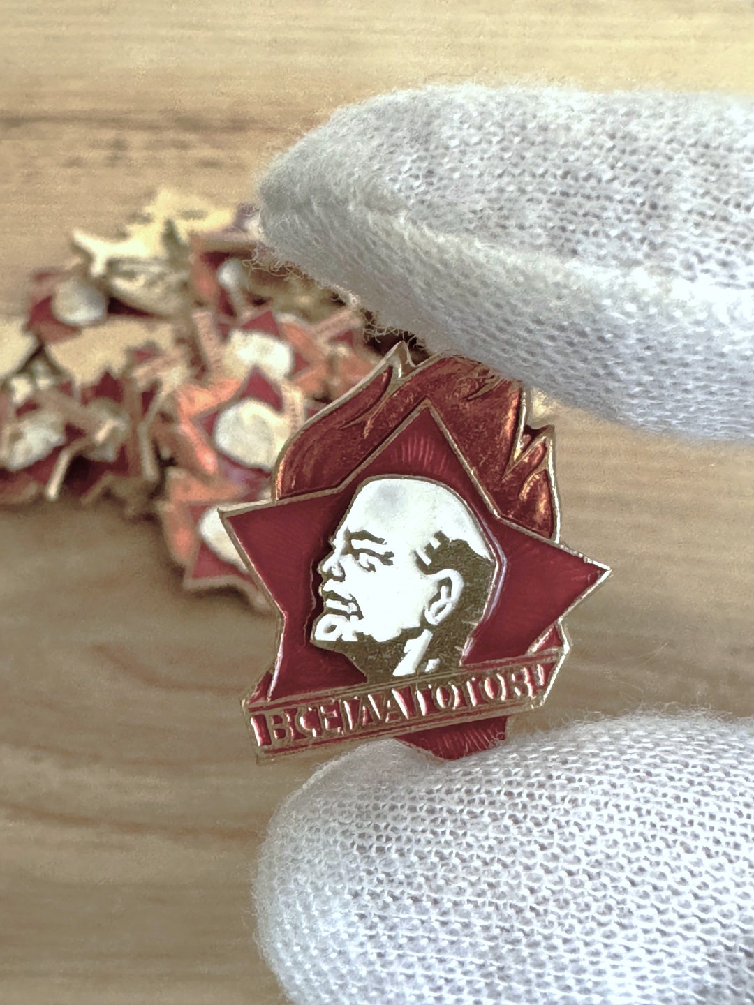 Original Soviet USSR Badge "always Ready". Breastplate of a Member of ...