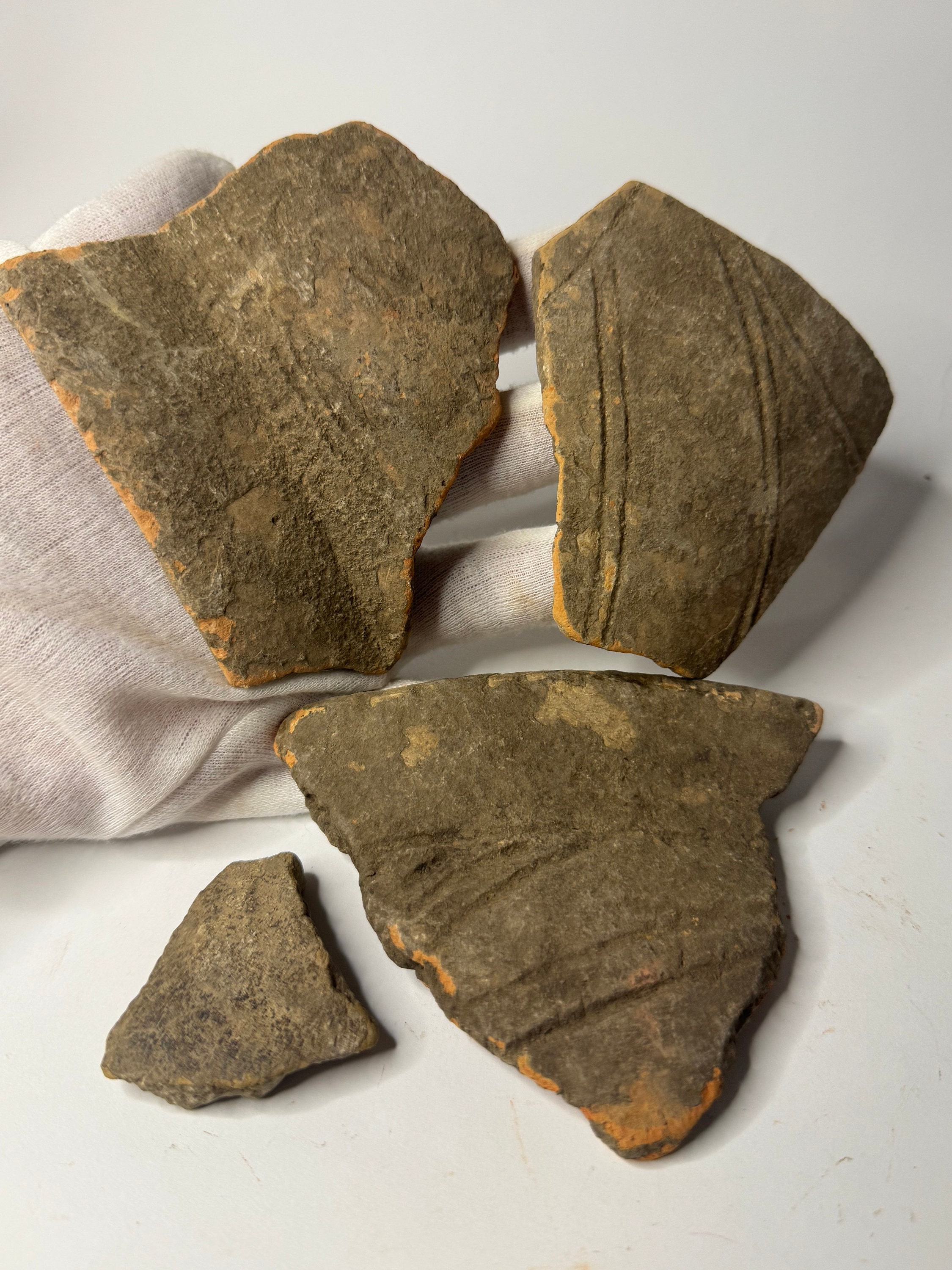 Ancient Pottery Shards.ancient Pottery Trypillia Culture. Original ...