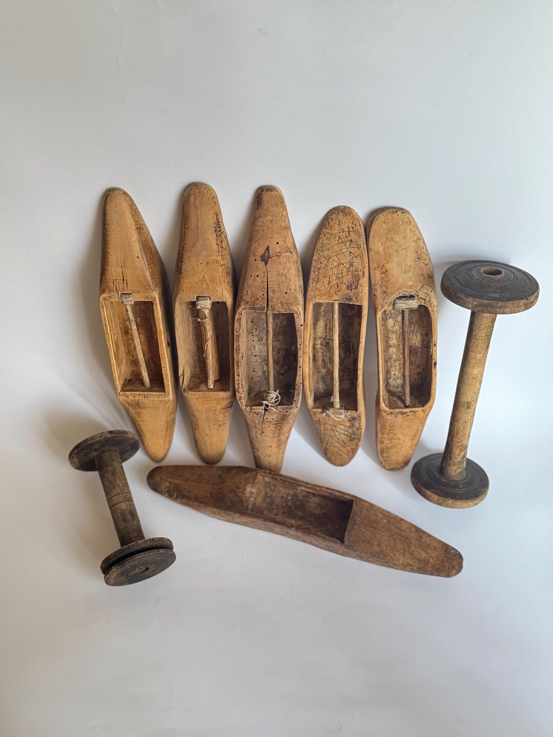 Antique Wooden Weaving Shuttles 19th-20th 6 Pieces. - Etsy