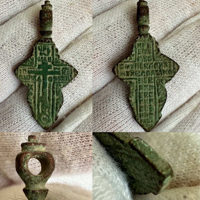 Ancient Bronze Cross of the 17th 18th Centuries.genuine Artifact ...