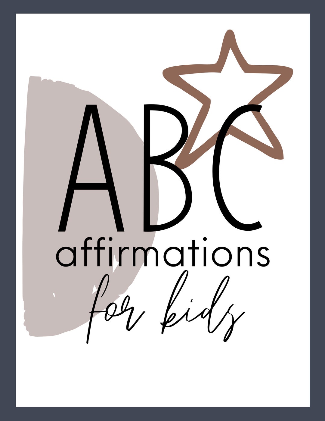 ABC Affirmation Cards for Kids - Etsy