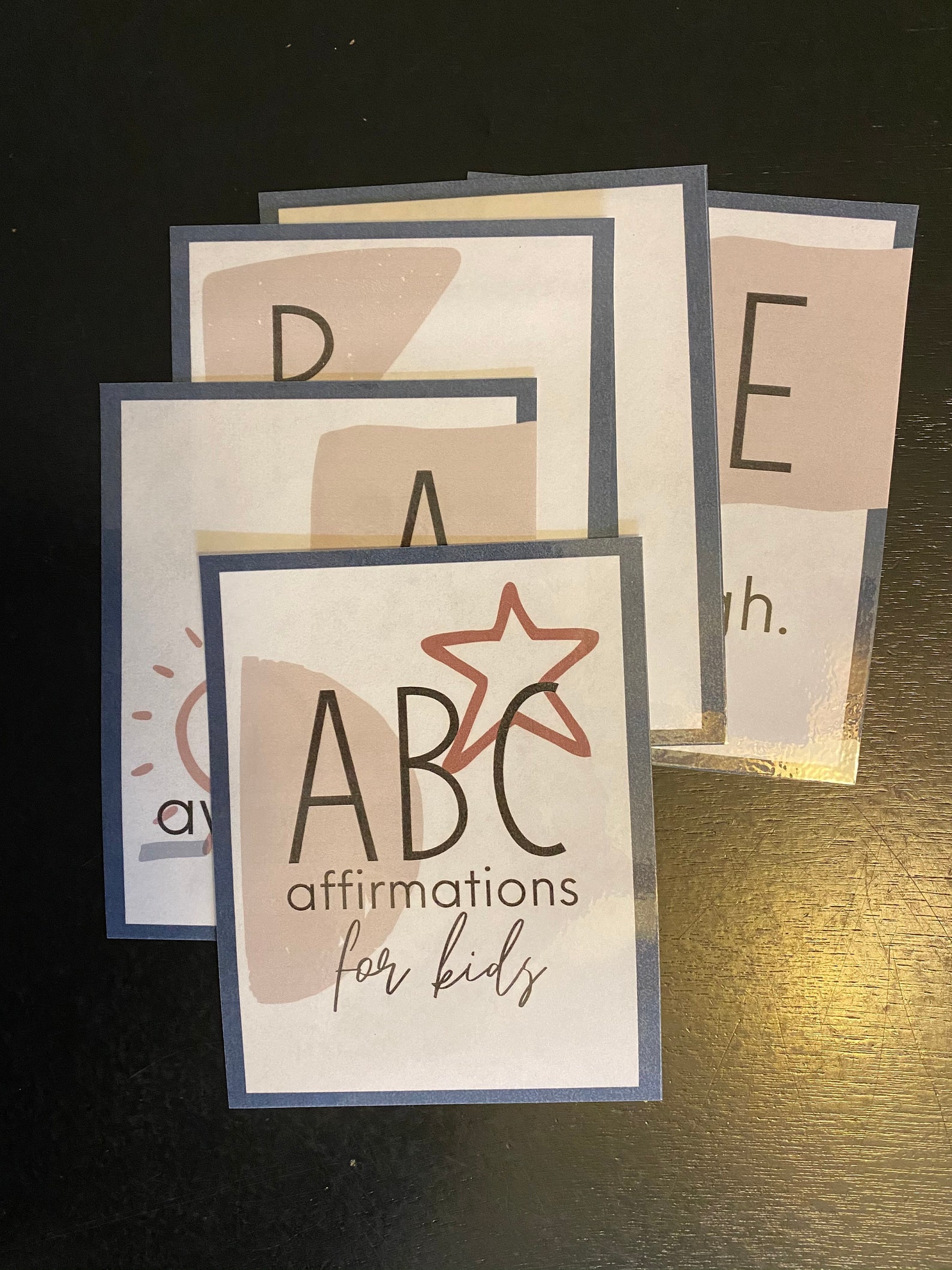 ABC Affirmation Cards for Kids - Etsy