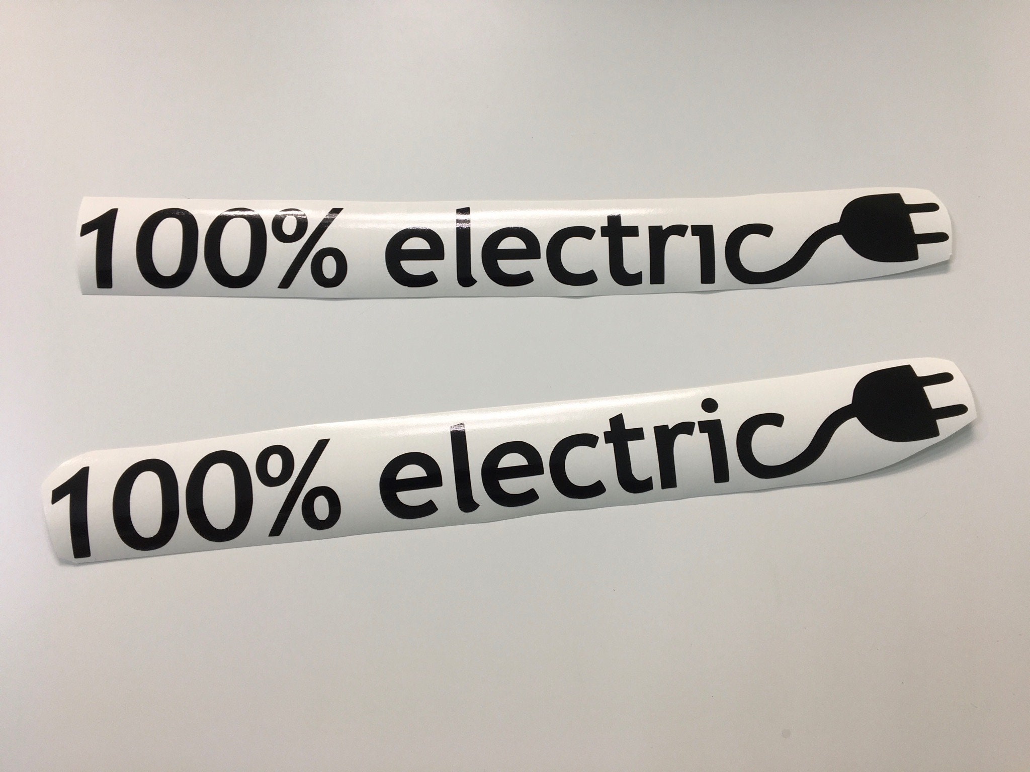 100% electric Waterproof Vinyl Stickers Decal | Etsy