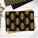 Black and Gold Diamond Digital Paper, Seamless Glam Glitter Textures ...