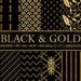 Black and Gold Diamond Digital Paper, Seamless Glam Glitter Textures ...