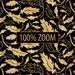 Black and Gold Diamond Digital Paper, Seamless Glam Glitter Textures ...