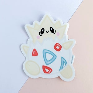 Togepi - Waterproof Vinyl Sticker Decal - Cute - Kawaii Aesthetic - Etsy