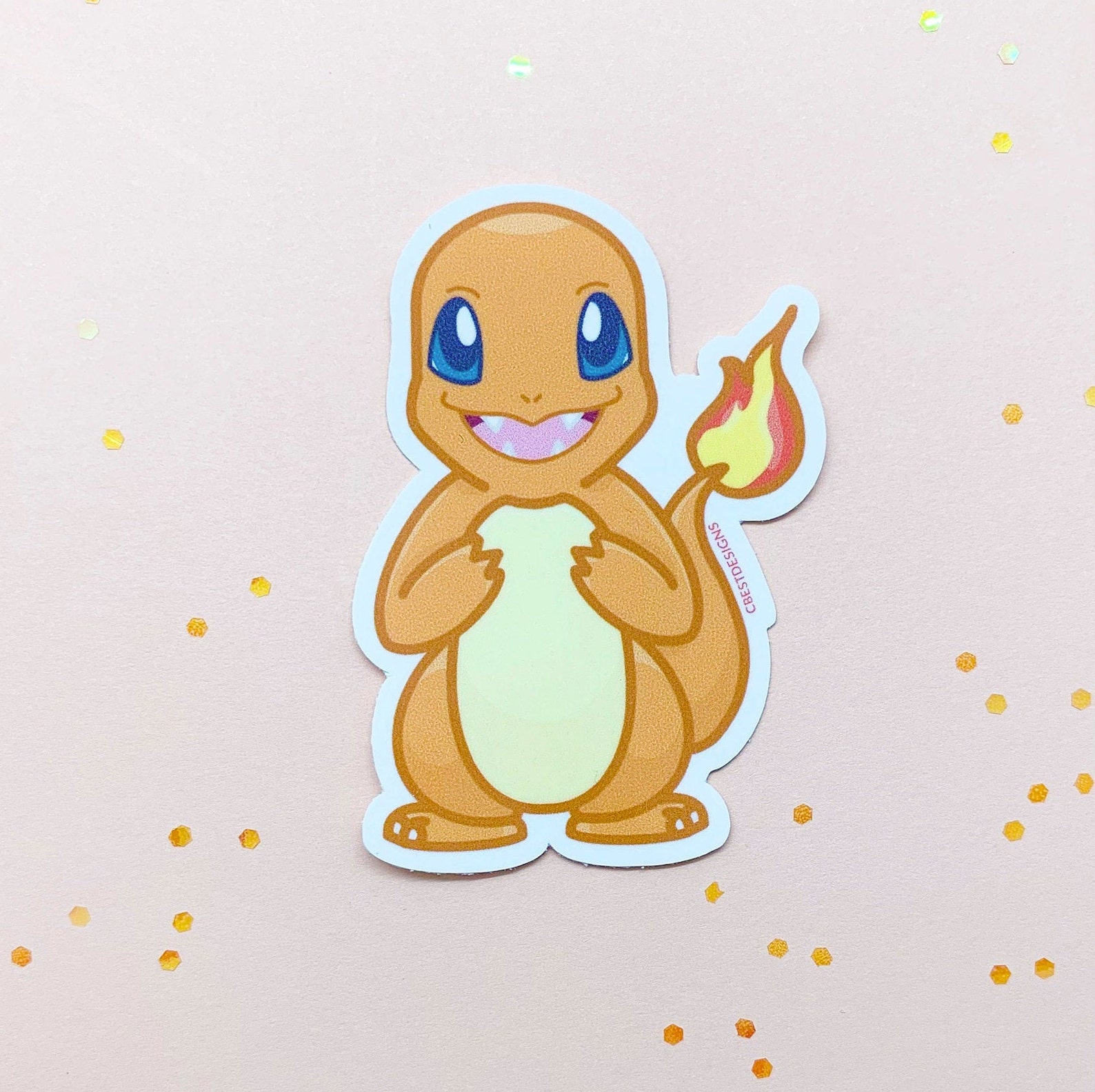 Charmander Waterproof Vinyl Sticker Decal Cute Kawaii - Etsy