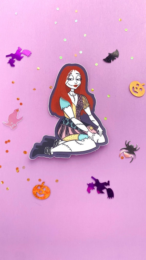 Sally Vinyl Sticker Cute Illustration Nightmare Before - Etsy