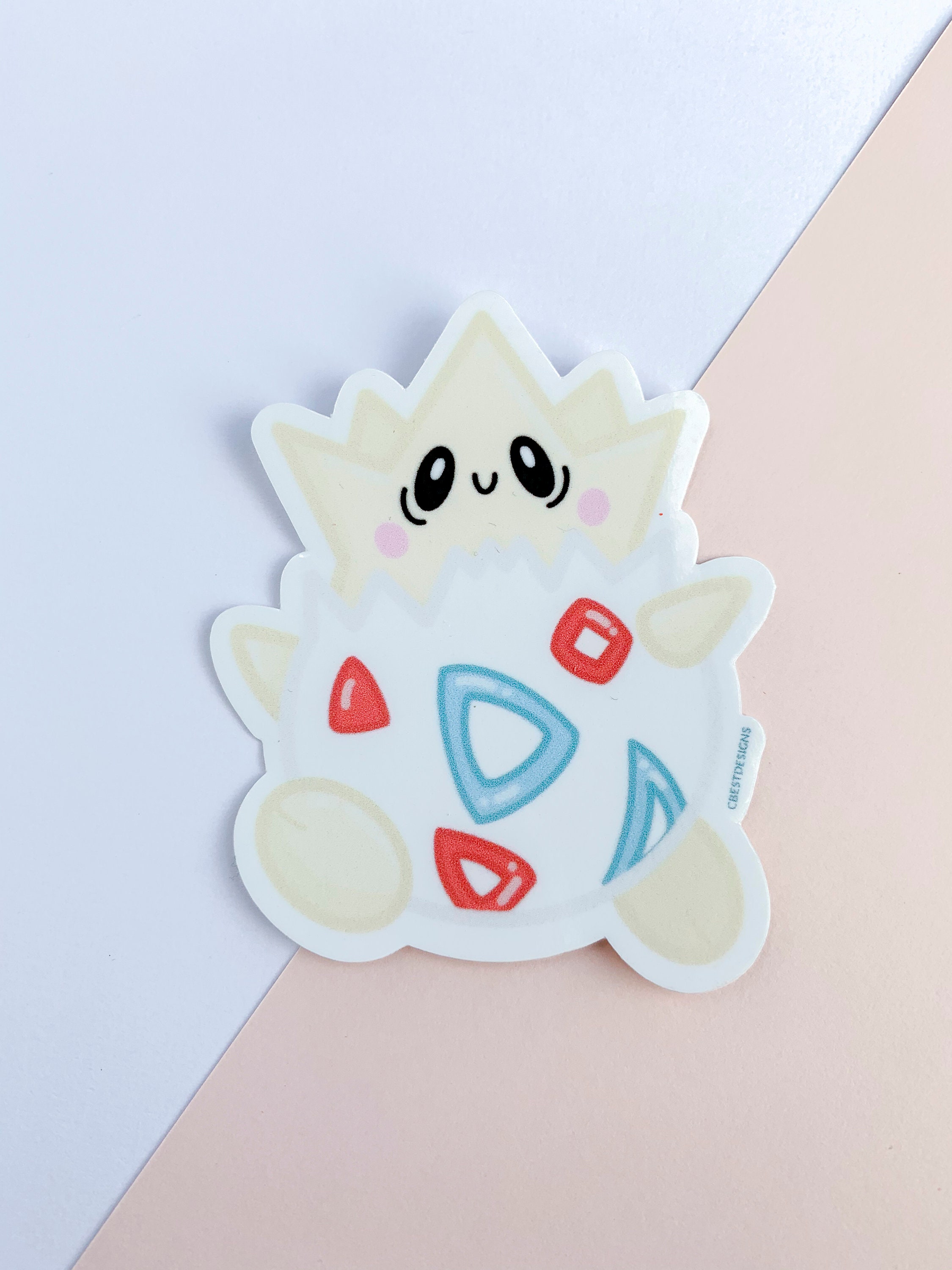 Togepi Waterproof Vinyl Sticker Decal Cute Kawaii | Etsy