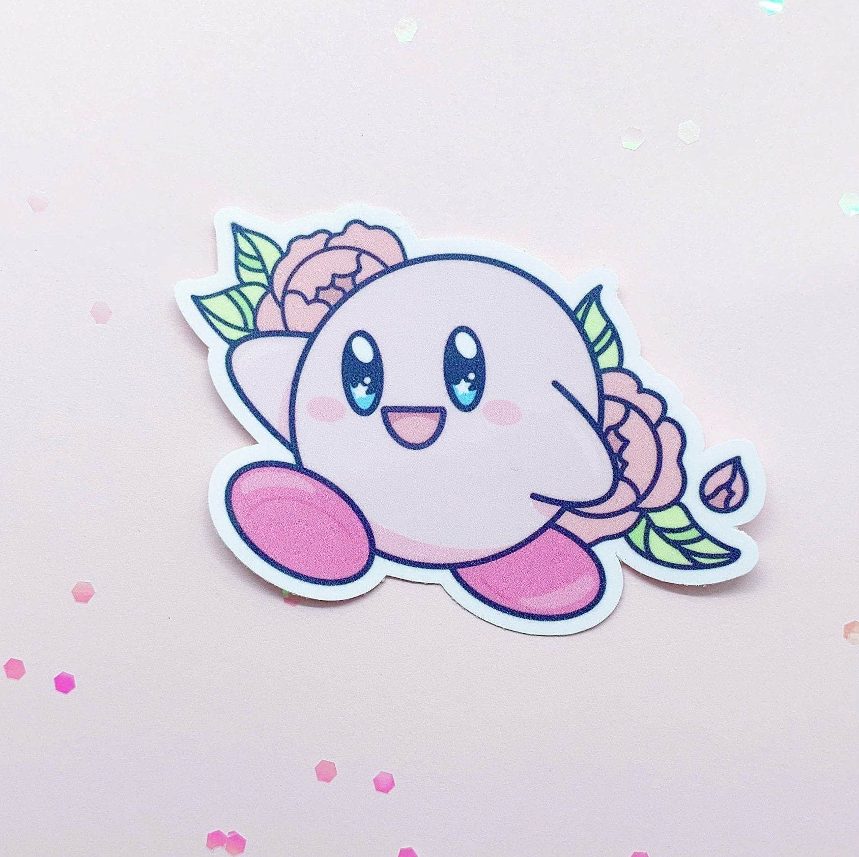 Kirby Waterproof Vinyl Sticker Decal Cute Kawaii | Etsy