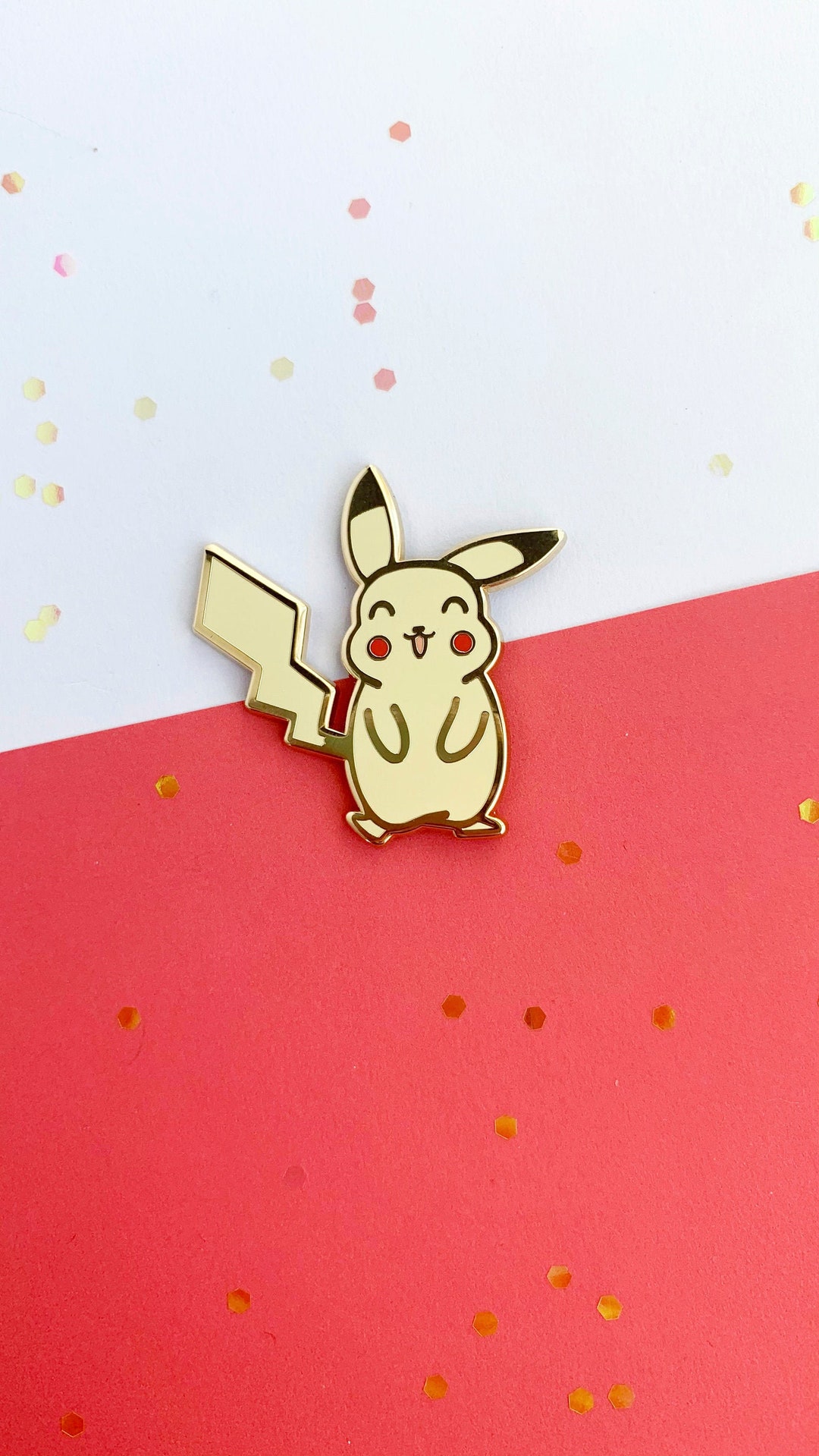 Pikachu Hard Enamel Pin Cute Illustration Kawaii - Etsy UK
