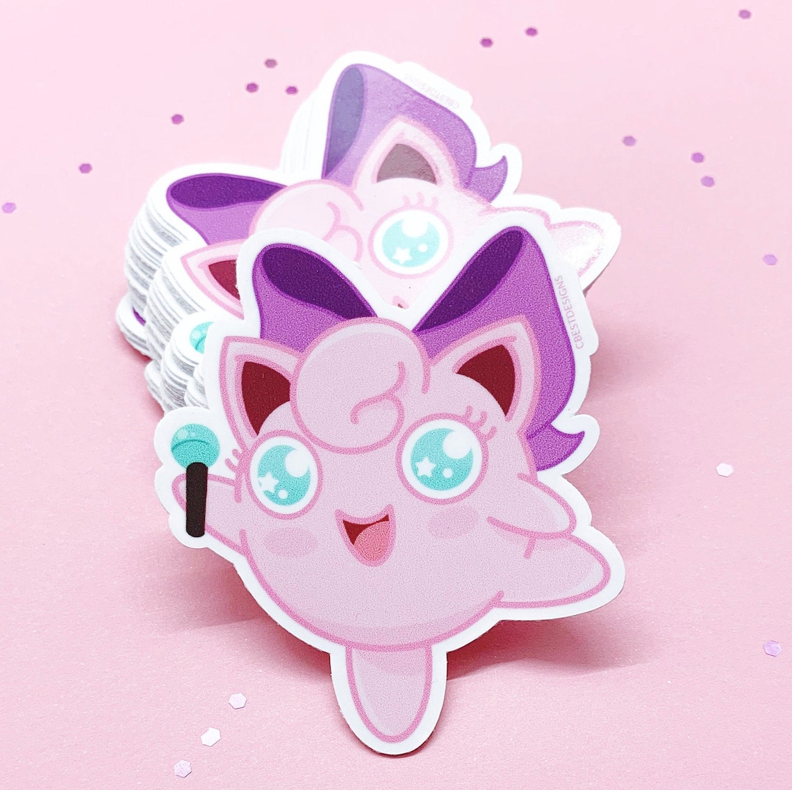 Jigglypuff Waterproof Vinyl Sticker Decal Cute Kawaii - Etsy