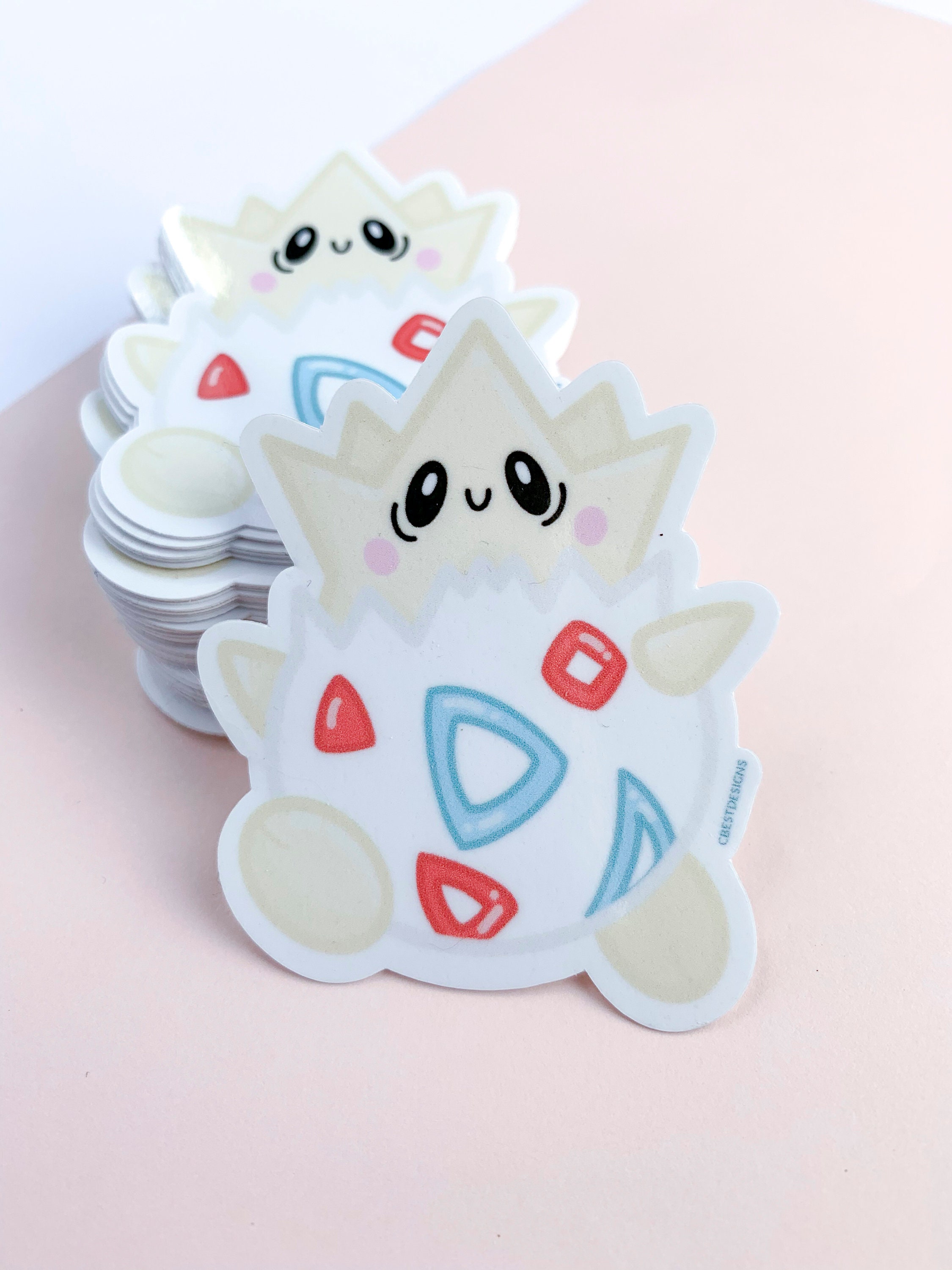 Togepi Waterproof Vinyl Sticker Decal Cute Kawaii | Etsy
