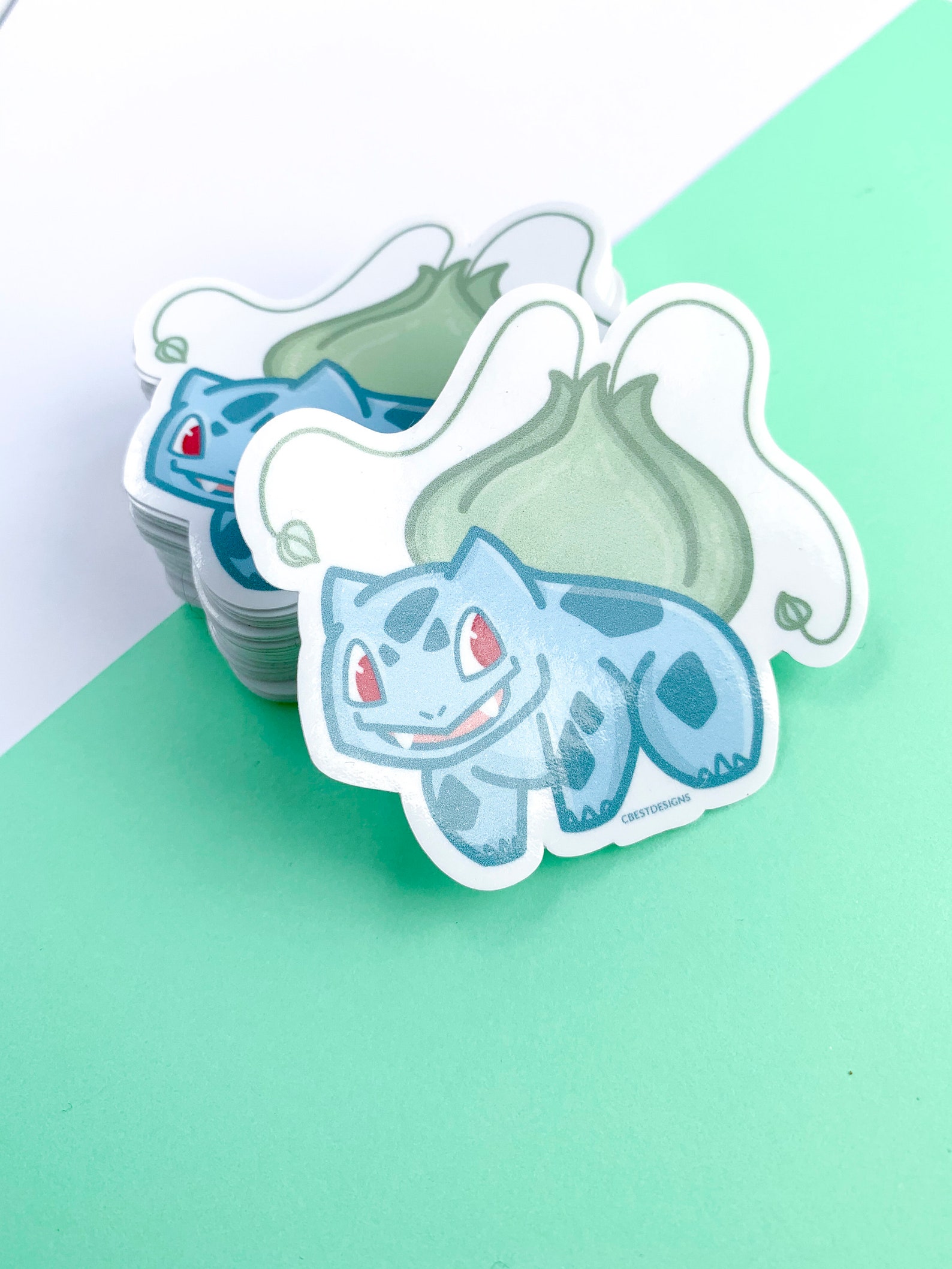 Bulbasaur Waterproof Vinyl Sticker Decal Cute Kawaii - Etsy