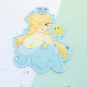 Rosalina - Mario - Vinyl Sticker - Cute - Illustration - Kawaii ...