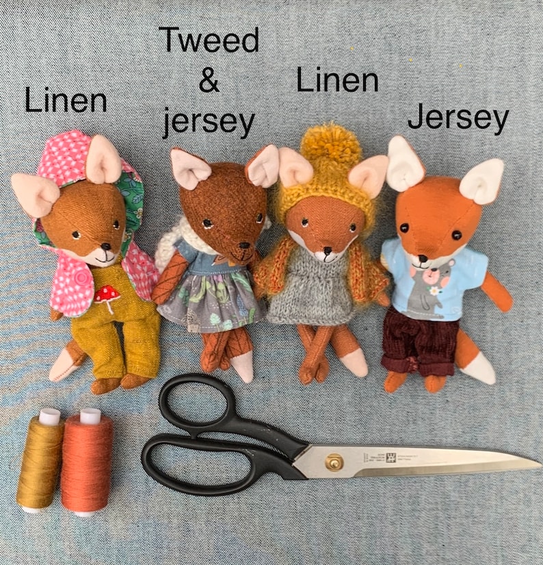 A PDF Tutorial for a Fox and Clothes Making, Dollhouse, Miniature ...