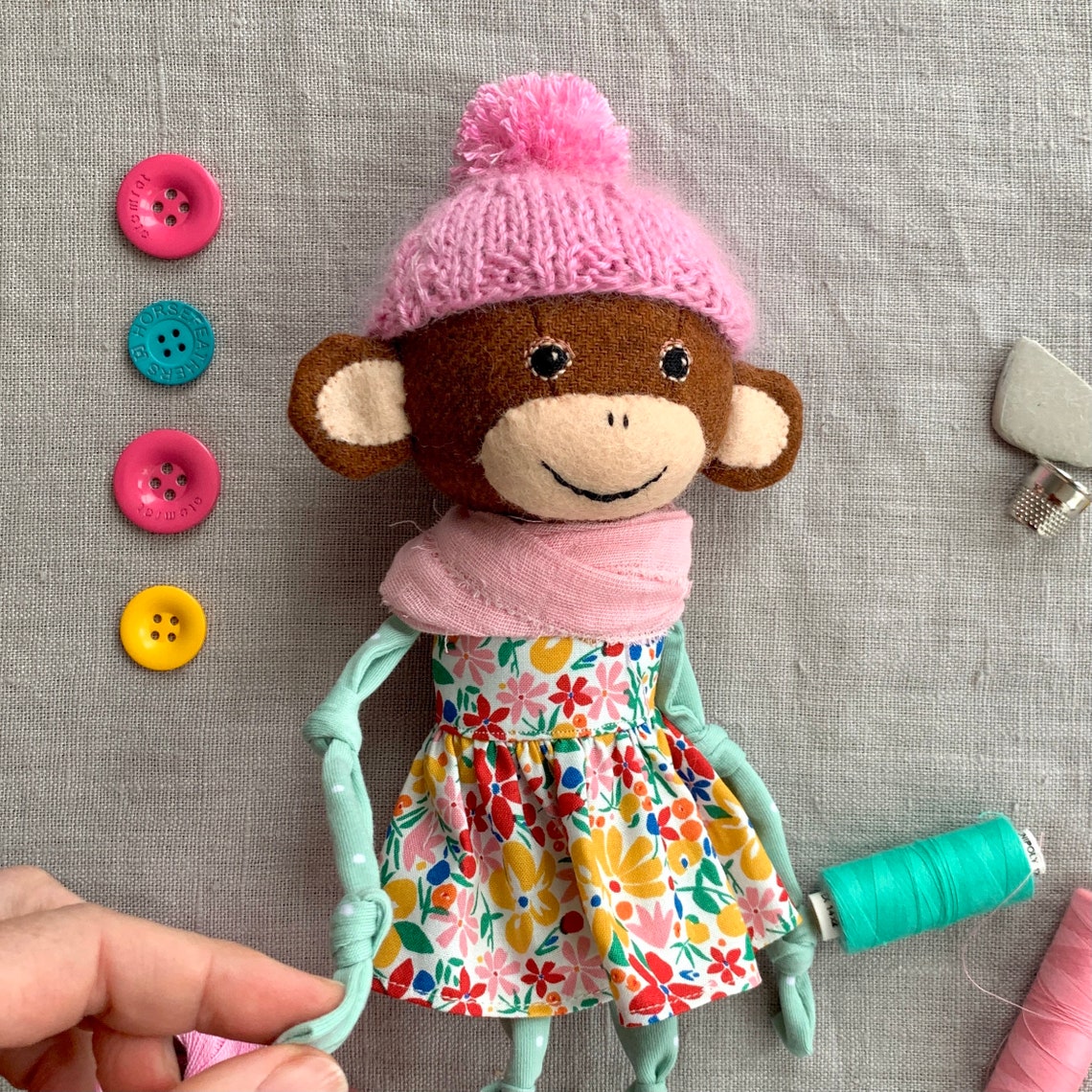 A PDF Tutorial for a Monkey Making - Etsy