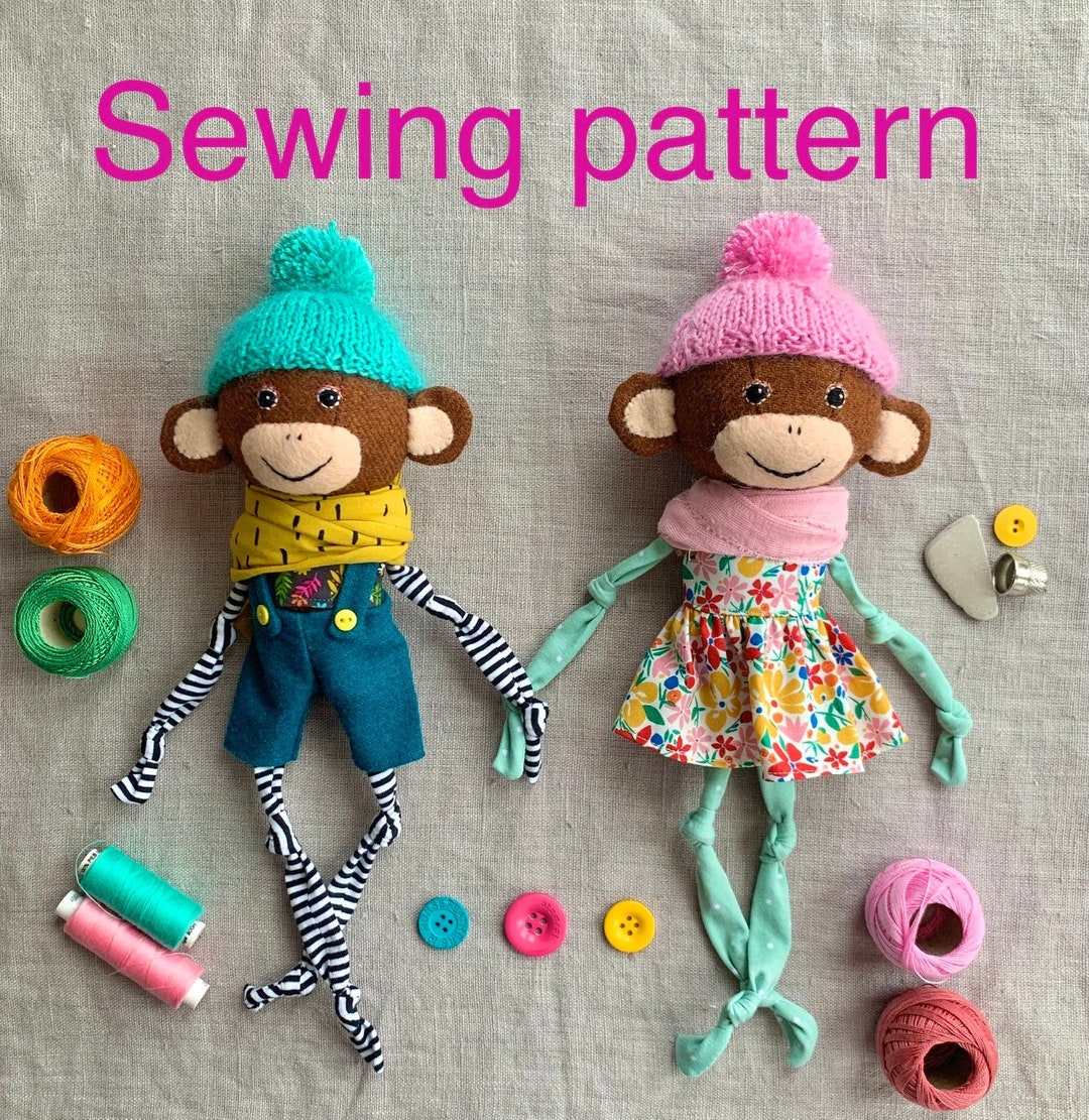 A PDF Tutorial for a Monkey Making - Etsy