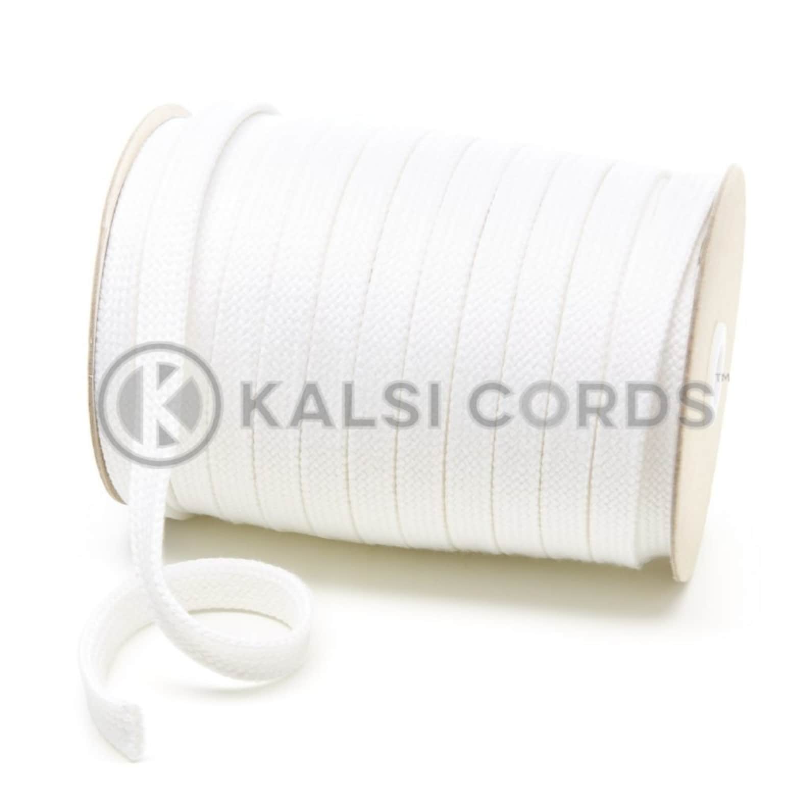 17mm Flat Cotton Tubular Braid Drawstring Draw Cord for - Etsy