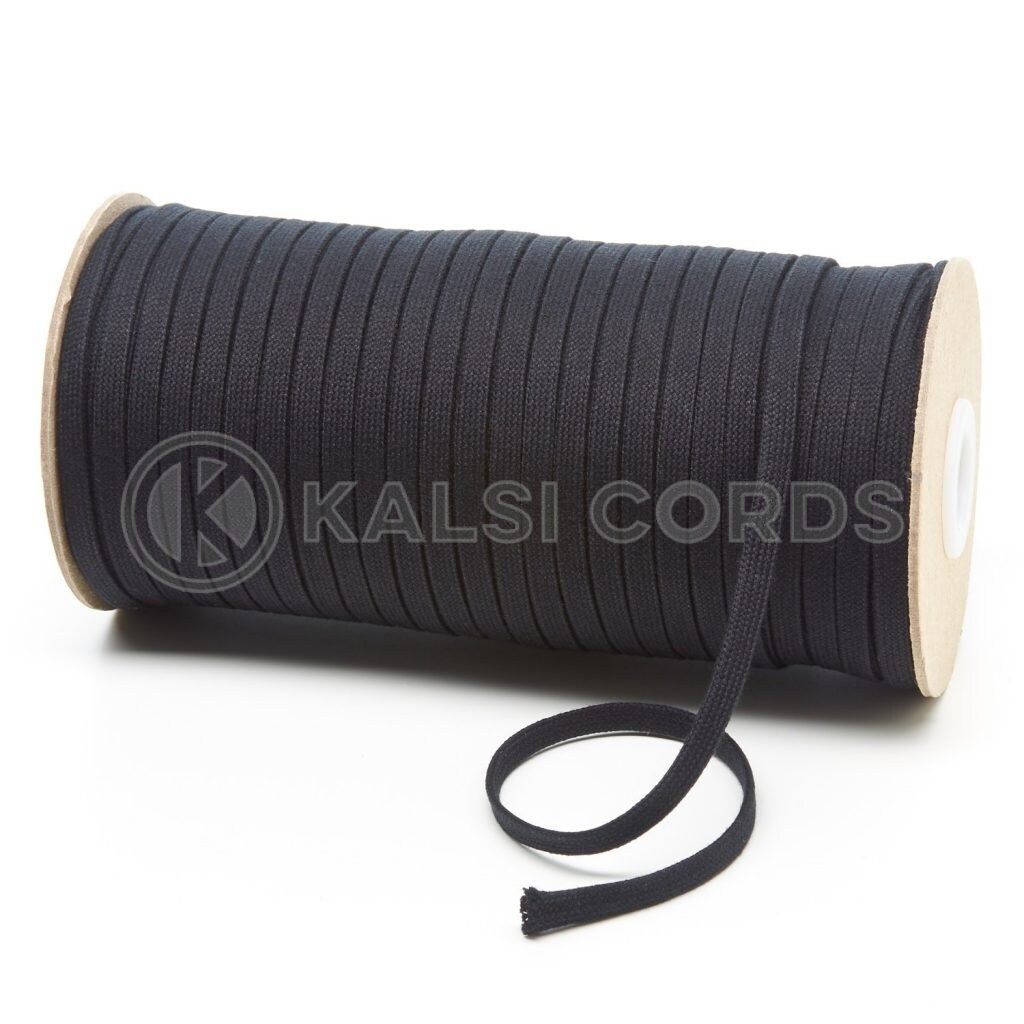 6mm Flat Cotton Tubular Braid Thin Drawstring Draw Cord Organic ...