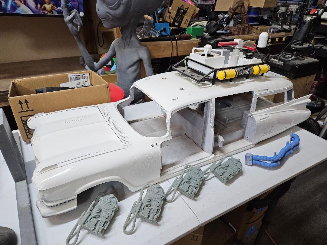 Ghostbuster Ecto 1 3d Printed 1/7 Scale Project - Etsy
