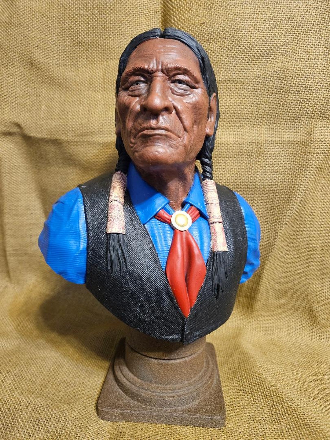 Cheyenne Elder Indian Bust - Etsy