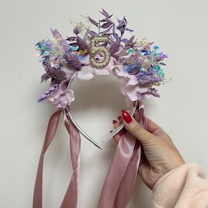 Children’s Birthday Headbands, Birthday Headband, Kids Flower Crown ...