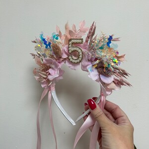 Children Birthday Crown, Age Crown, Birthday Hair Accessories, Girl ...