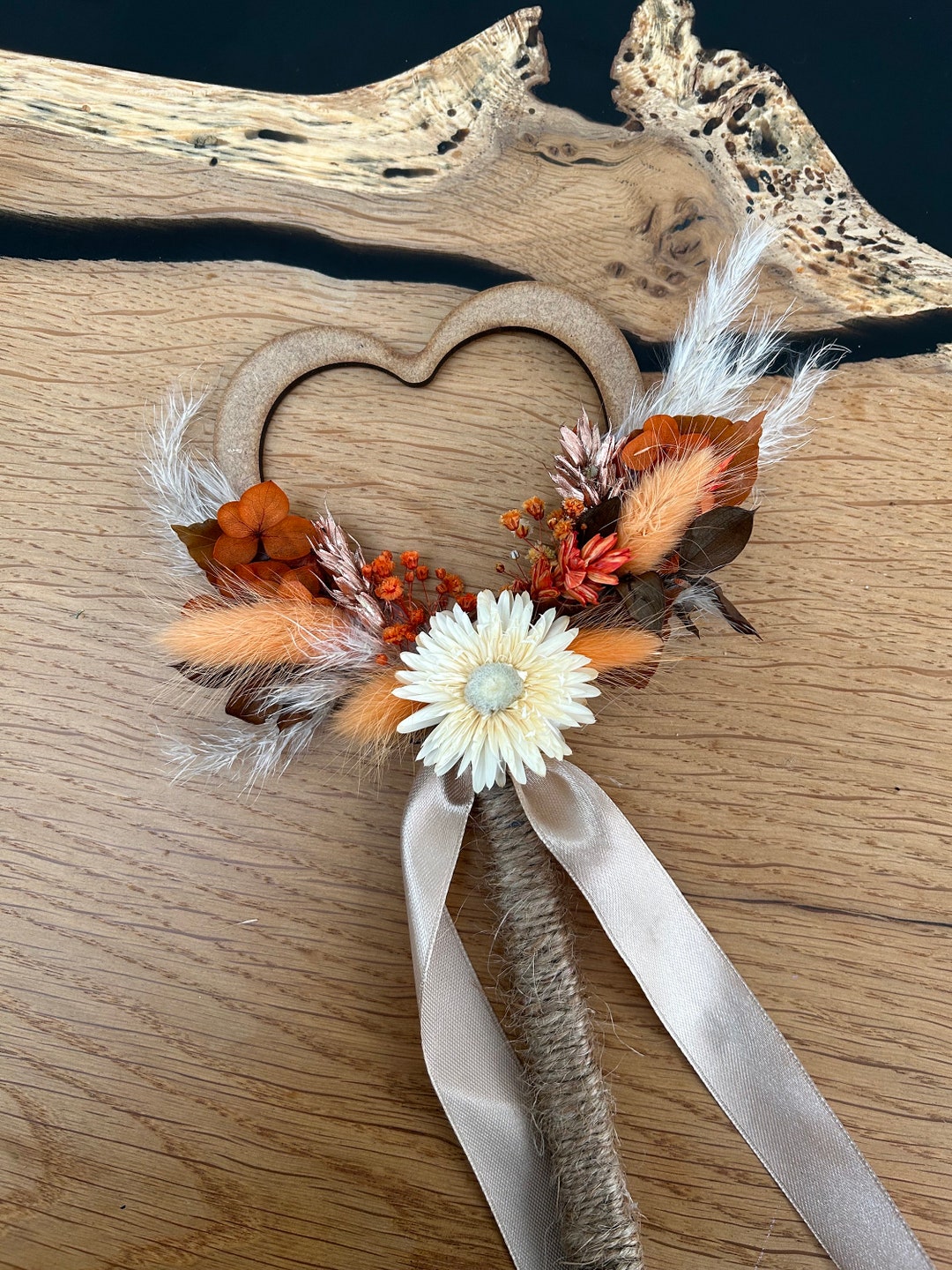 Autumn Flower Girl Wand, Dried Flower Girl Wand, Flower Girl Flowers ...