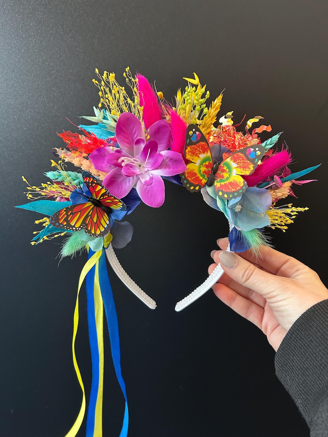 Festival Hair Crowns, Festival Flower Crown, Flower Crowns, Bright ...
