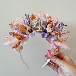 Childrens Birthday Headbands, Birthday Headband, Kids Flower Crown ...