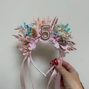 Children’s Birthday Headbands, Birthday Headband, Kids Flower Crown ...